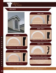Architectural Urethane Polyurethane Window Feature Designs