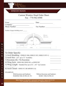 Architectural Urethane Polyurethane Window Feature Designs