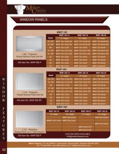 Architectural Urethane Polyurethane Window Feature Designs