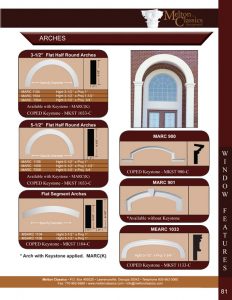 Architectural Urethane Polyurethane Window Feature Designs